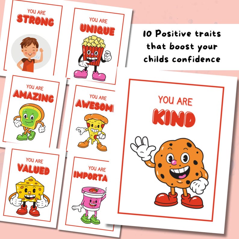 300 Kids Affirmations Flashcards for Confidence Self-esteem Boost ...