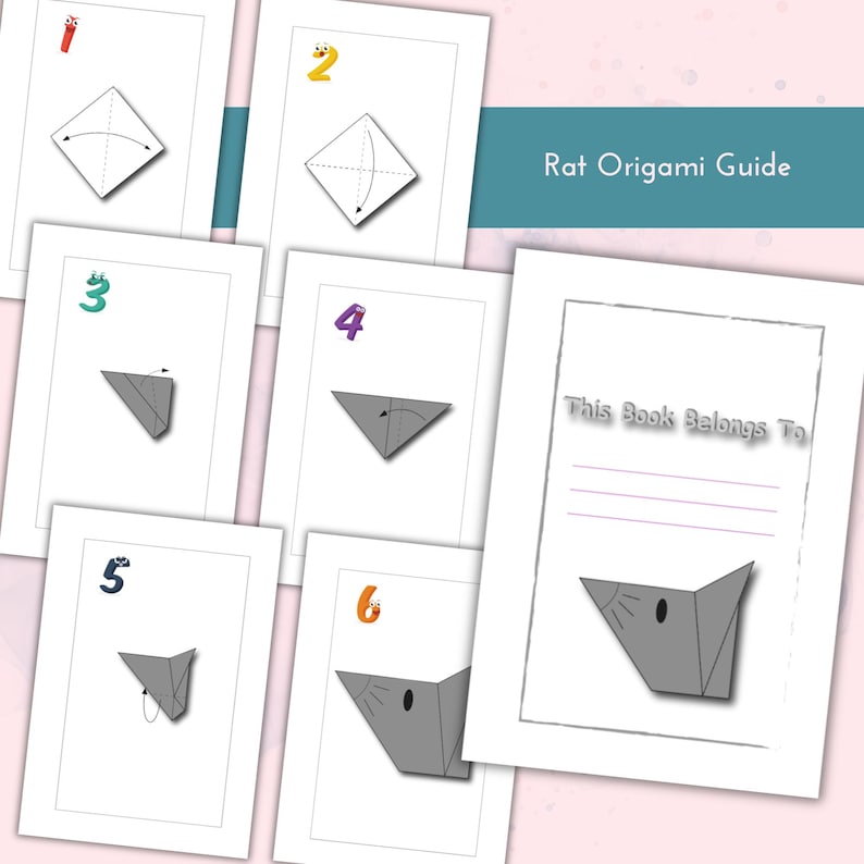 Origami Guide for Kids: Fun Paper Folding Animals (printable ...