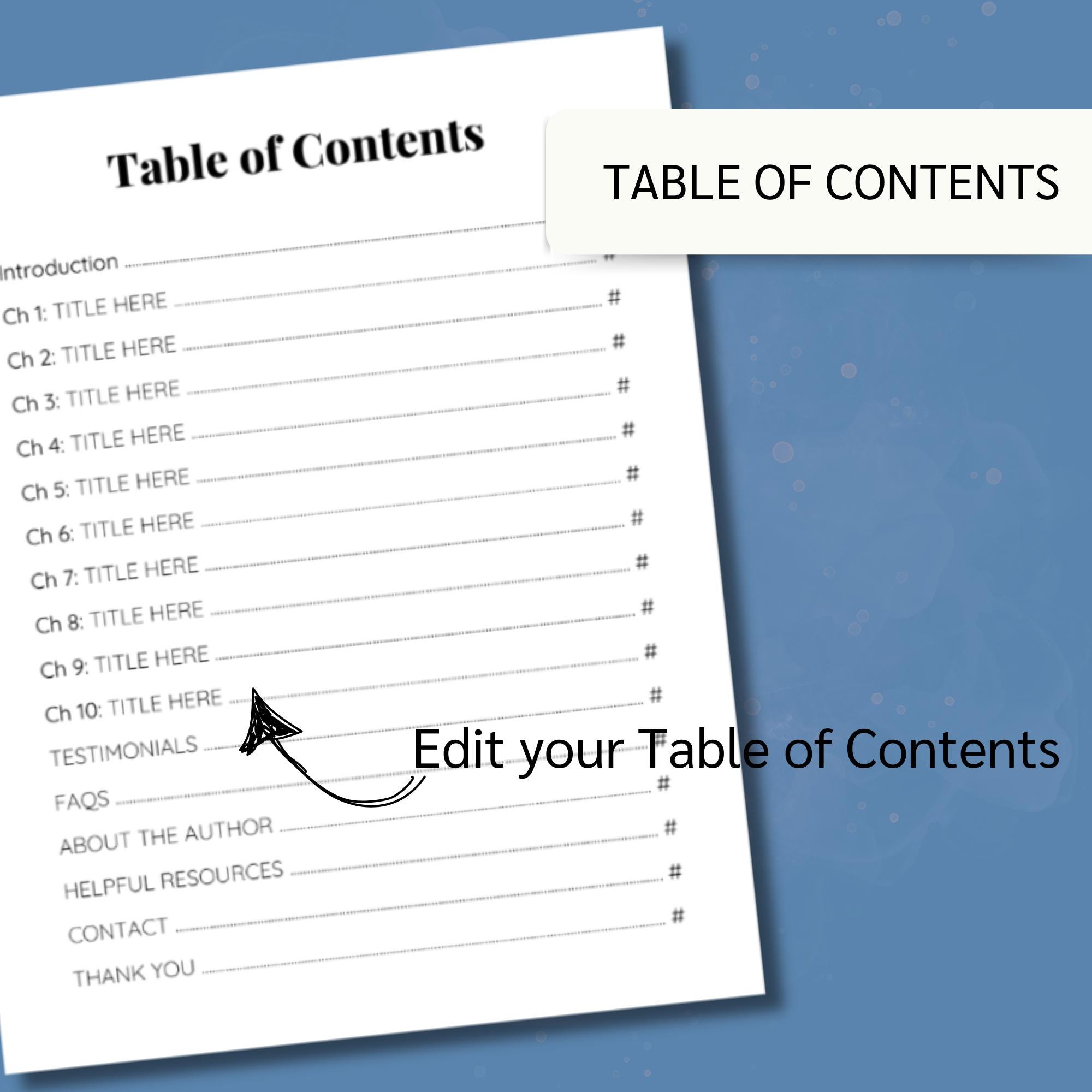 Editable Book Template: Canva Ebook, Workbook & Guide (digital Download ...
