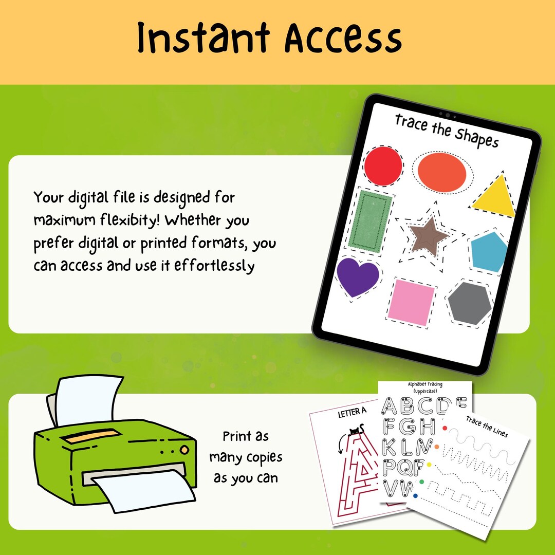 Pre-k Activities, A-Z Numbers Shapes, Tracing Workbook, PLR MRR, Done ...