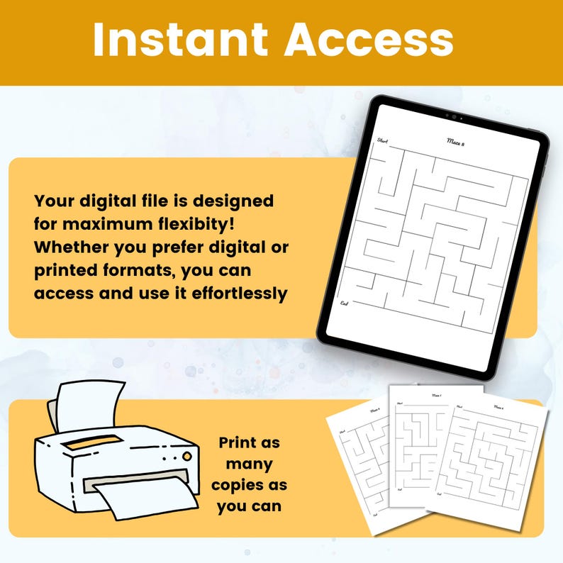 100 Printable Mazes for Kids Fun Educational Activity for Pre-k ...