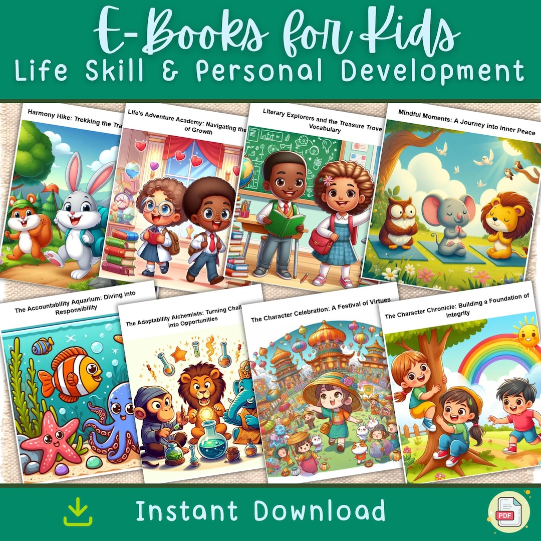 24 Ebooks for Kids Lifeskills & Self Development | Children's Book ...