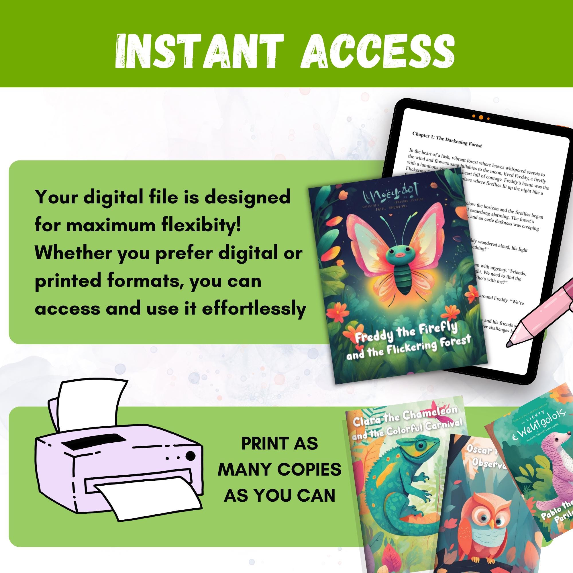 Animal Children's Storybook Template: Kids Ebook Designs (digital ...