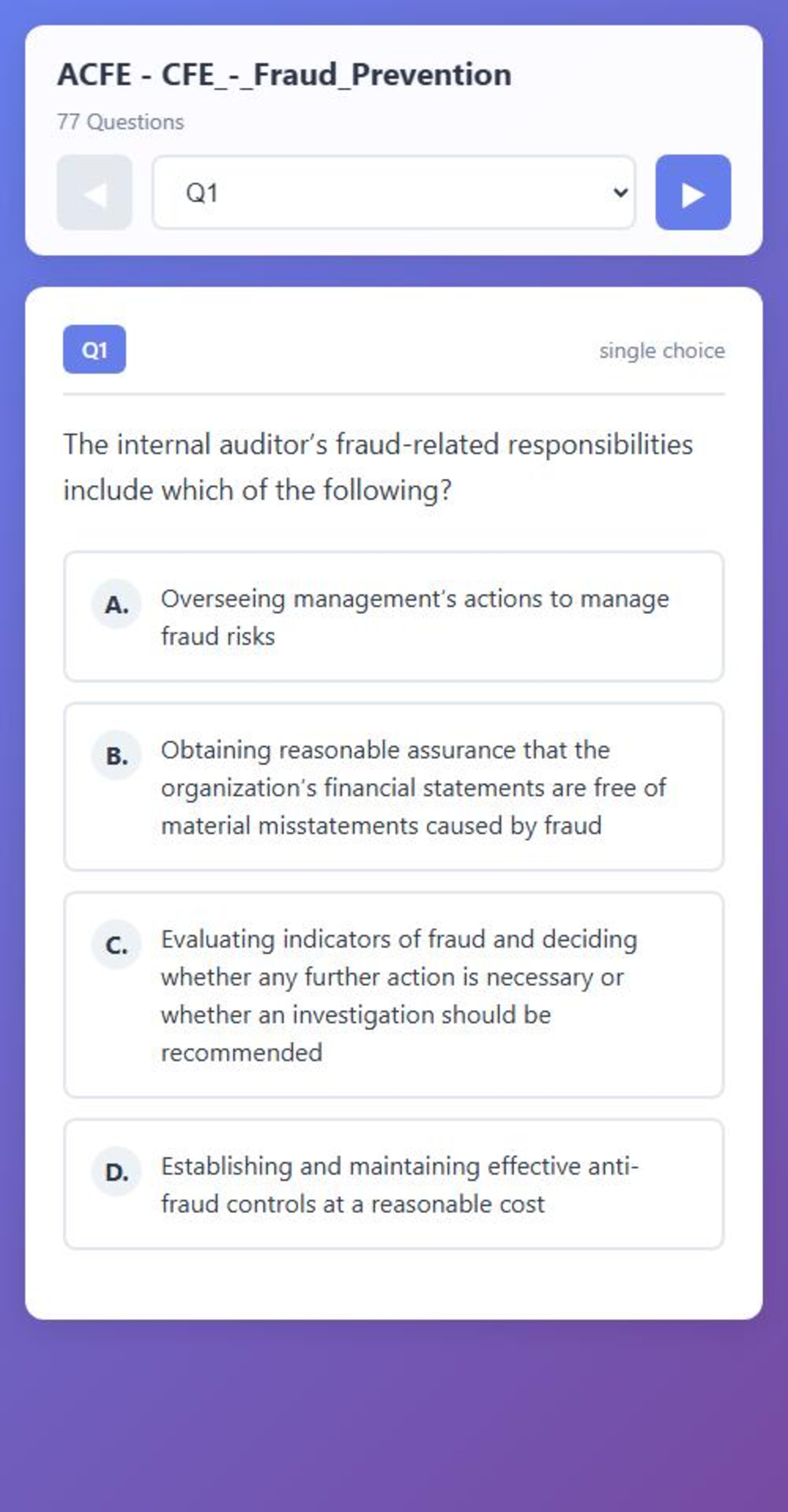 CFE Fraud Prevention: Interactive ACFE Certification Exam Prep - Etsy