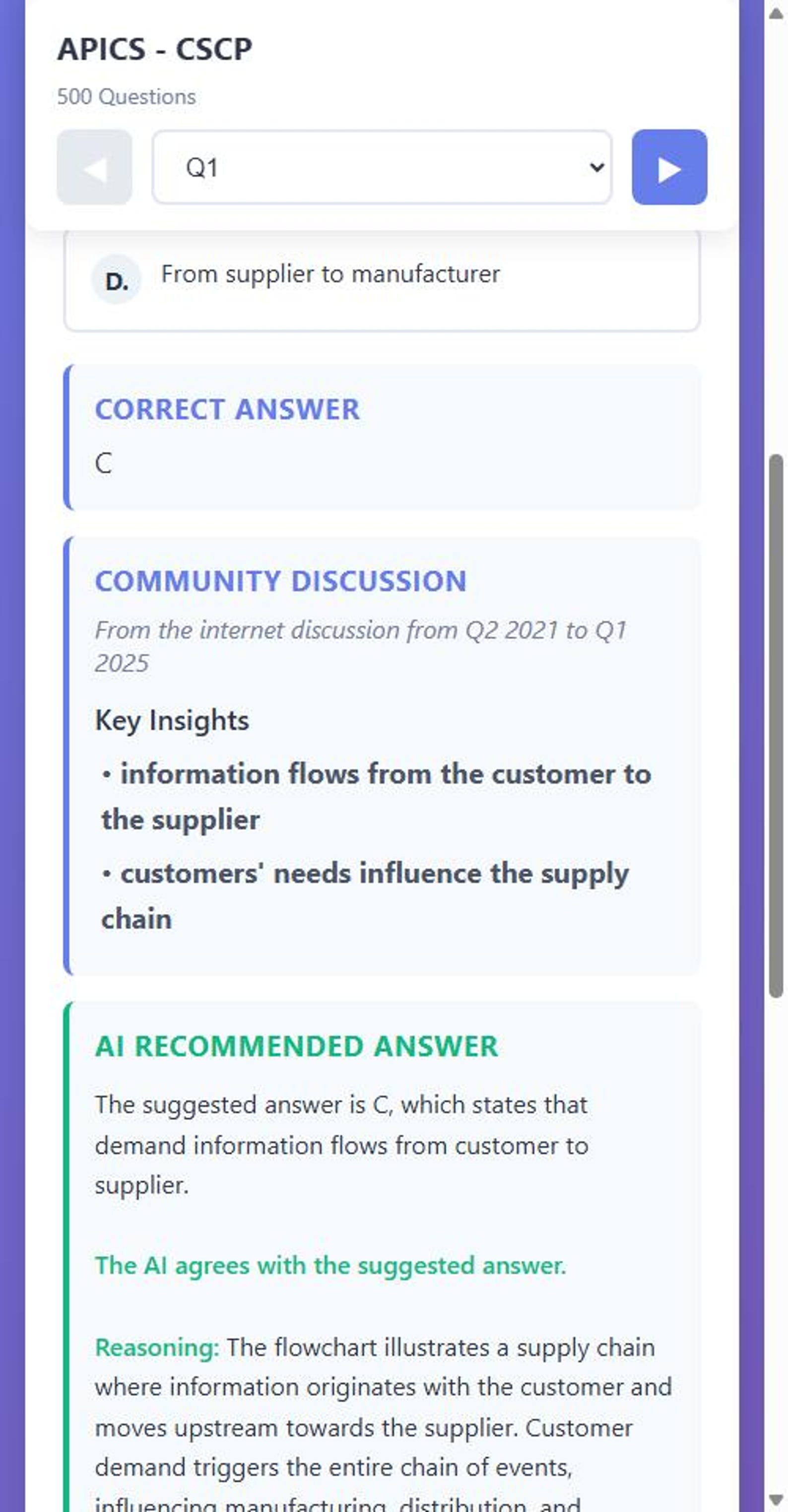 CSCP Supply Chain Professional 500+ Interactive Practice Questions With ...