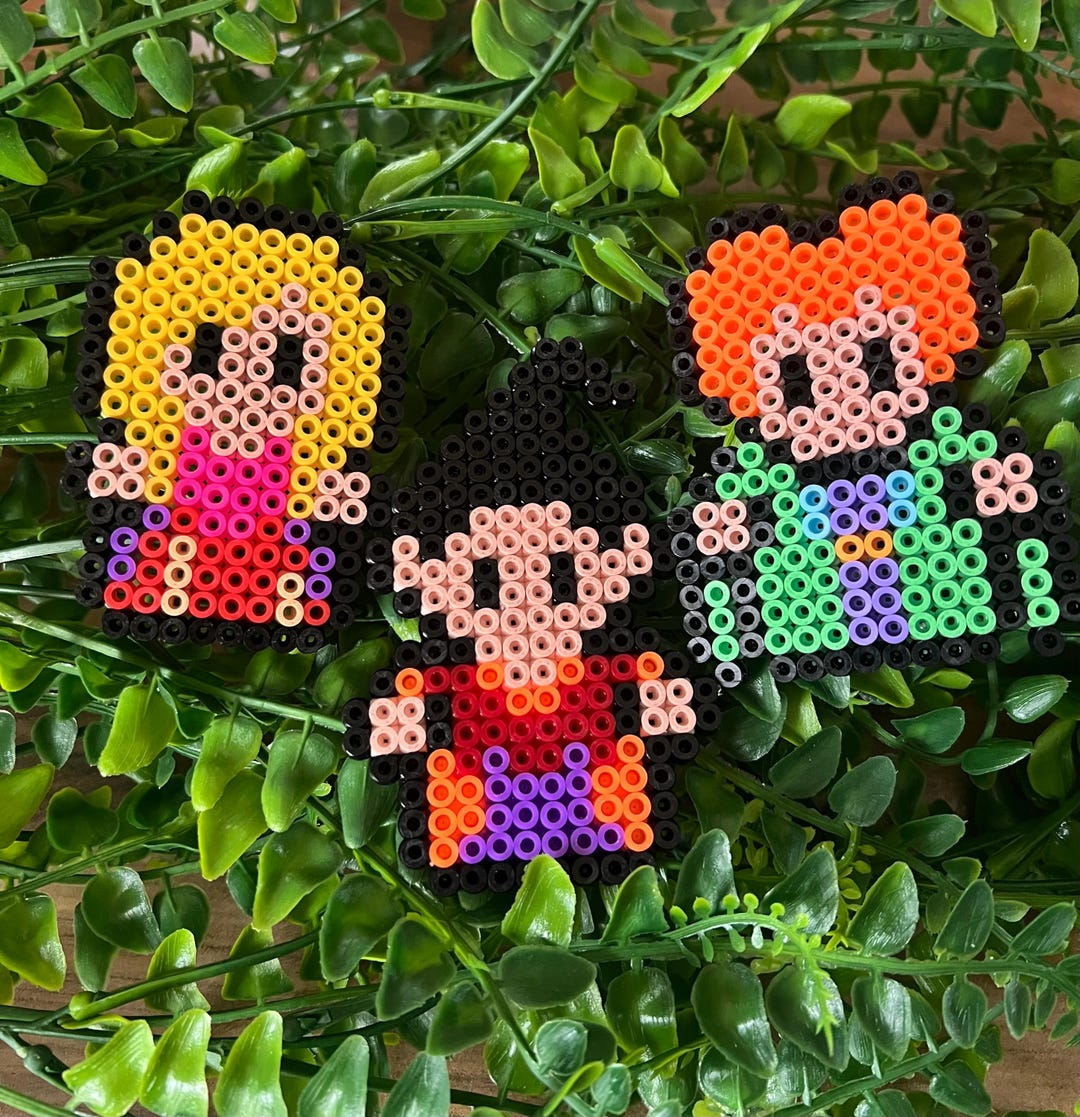 Hocus Pocus Perler Bead Witch Figurines - Choose Magnet, Keyring or ...
