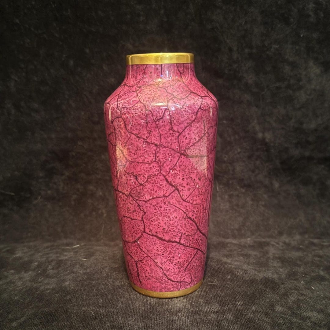 Rare Early Pickard Crackle Glaze Vase - Mark 4 (1903-1905) - Etsy