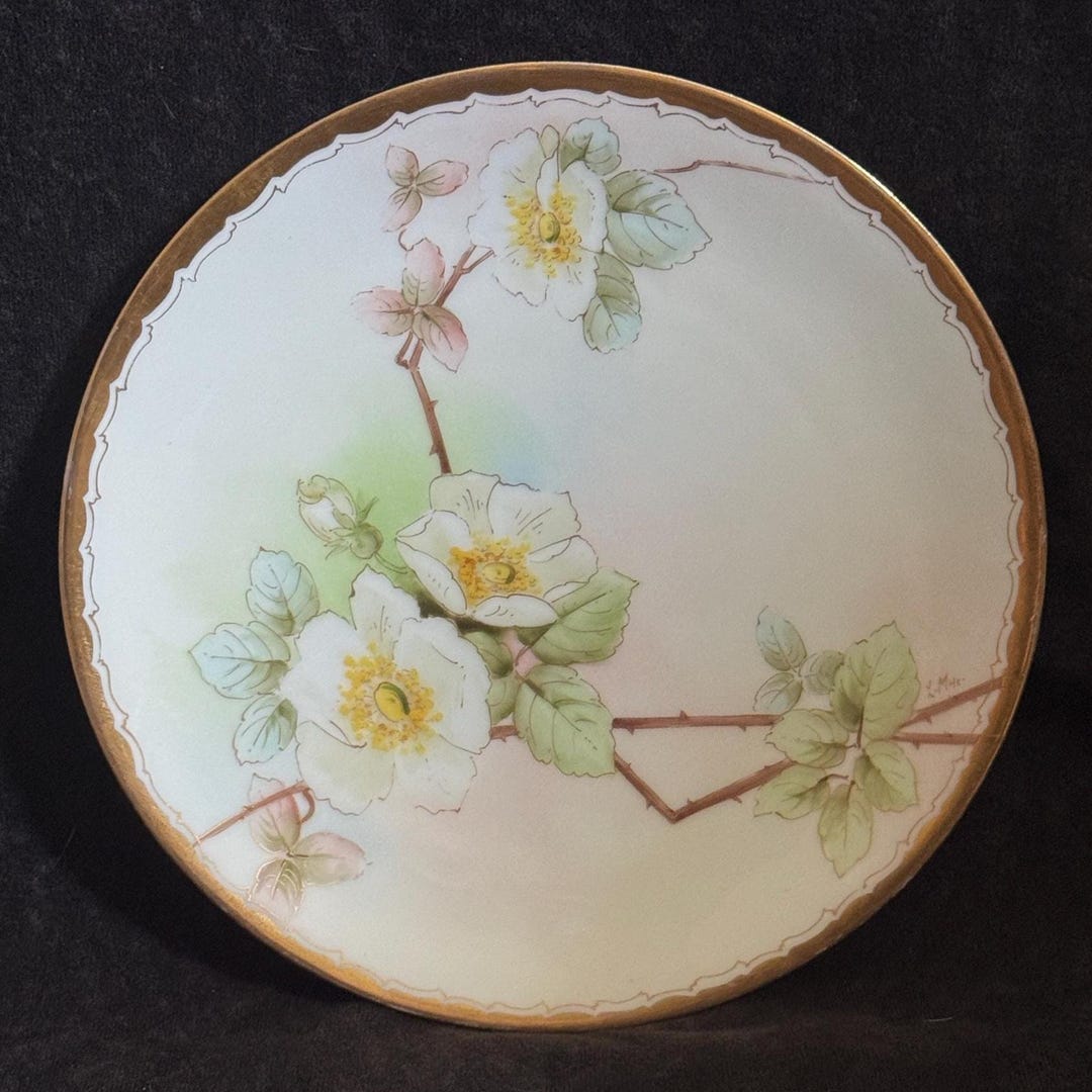 Pickard Artist Signed Dogwood Blossoms Plate - Etsy