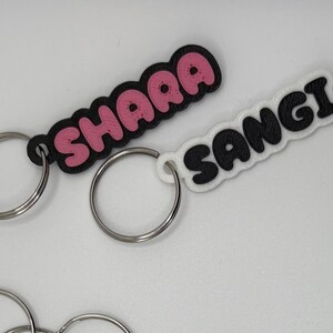 Personalized 3D Print (STL Digital) Keychain - Custom Backpack Name Tag ...