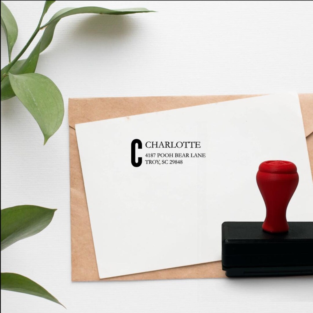 Custom Return Address Stamp – Personalized Self-inking - Wedding Stamp ...