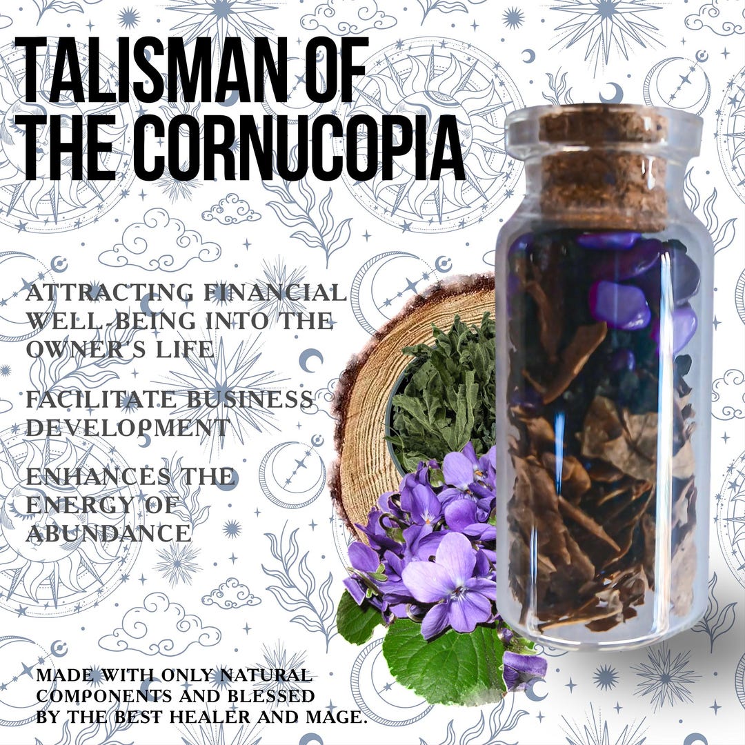 Talisman of the Cornucopia for Attracting Money, Luck and Prosperity - Etsy
