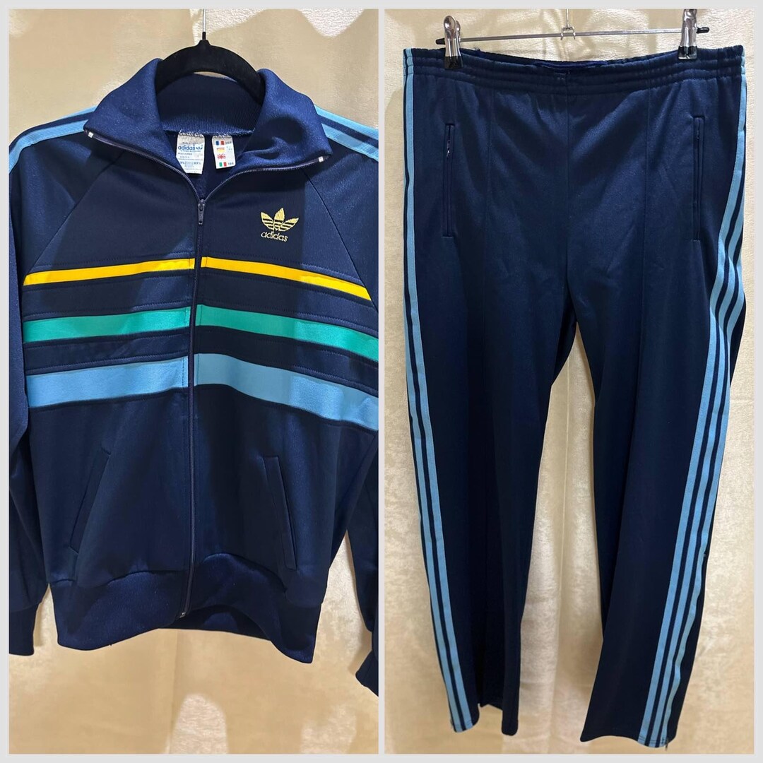 1970s Adidas Ventex Full Tracksuit Jacket Medium France - Etsy