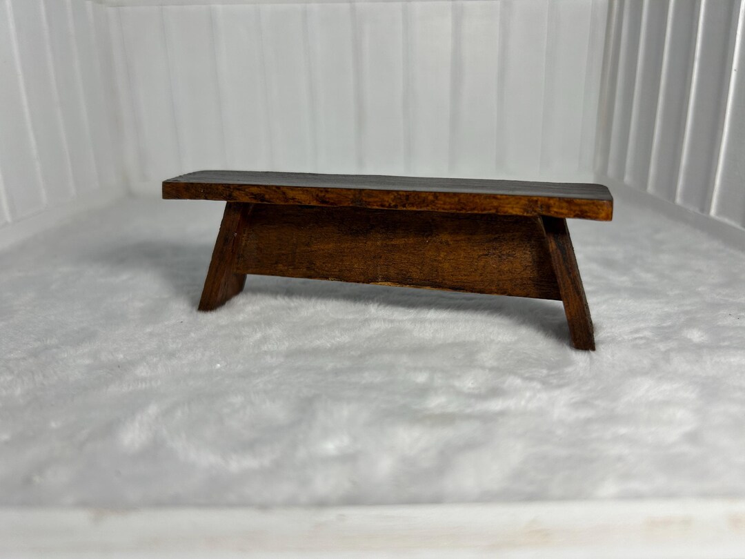 Miniature Dollhouse Bench, Scale 1:12, Front Porch, Garden Bench ...