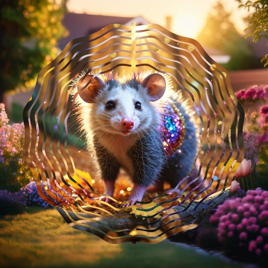 Opossum/possum Fall/autumn Wind Spinner, Wind Spinner Sublimation PNG ...