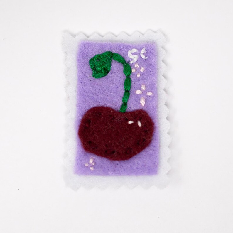 Handmade Felt Stamp Pins! - Etsy