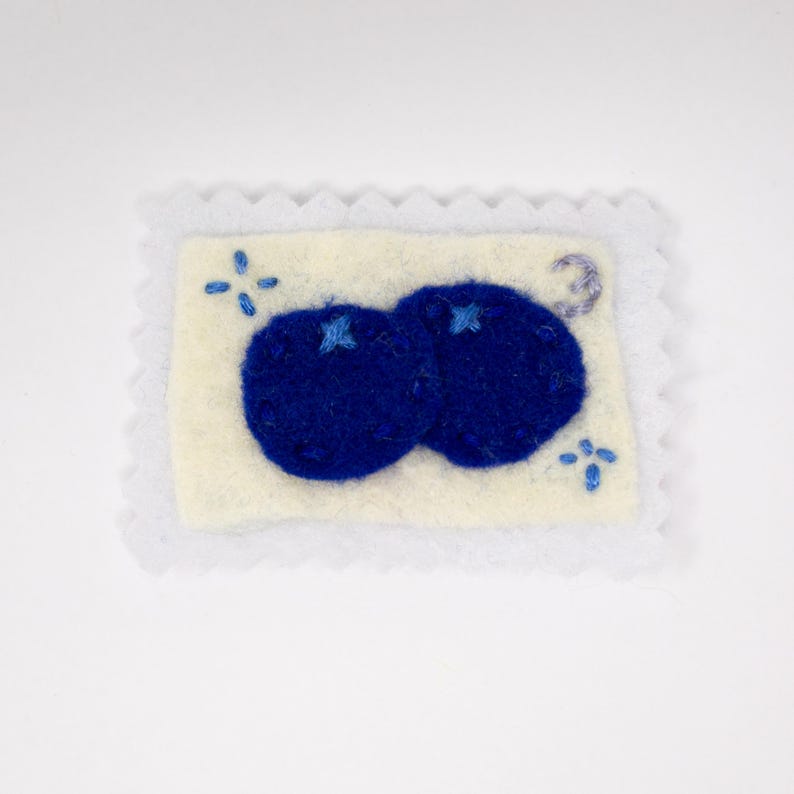 Handmade Felt Stamp Pins! - Etsy