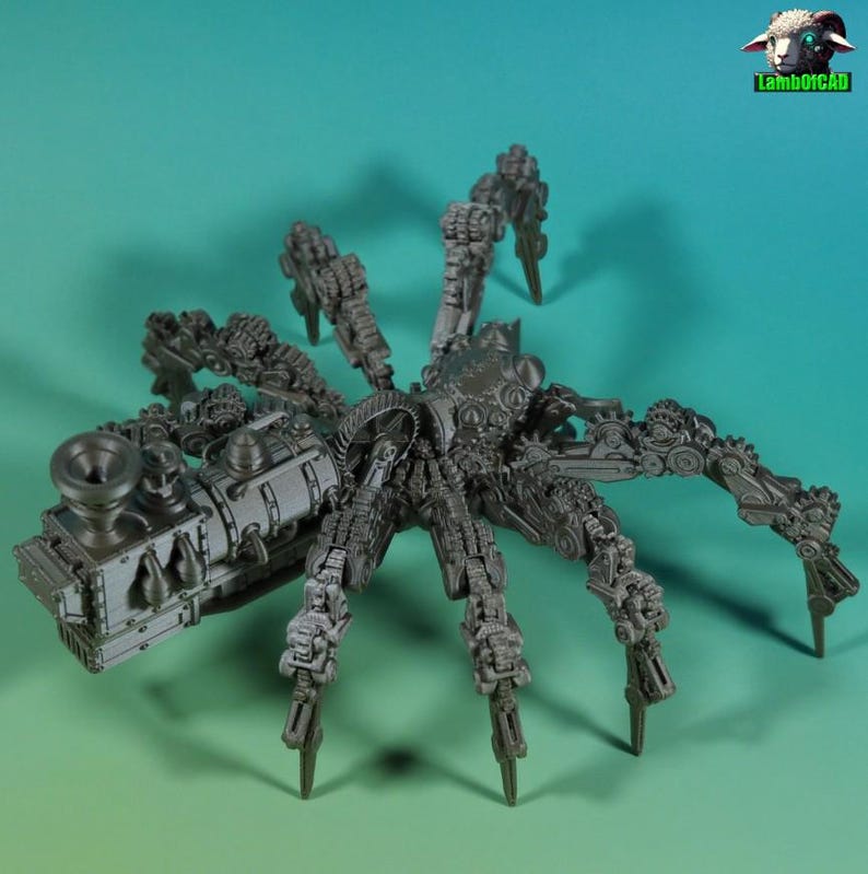 Steampunk Jumping Spider 3d Print File - Etsy Canada