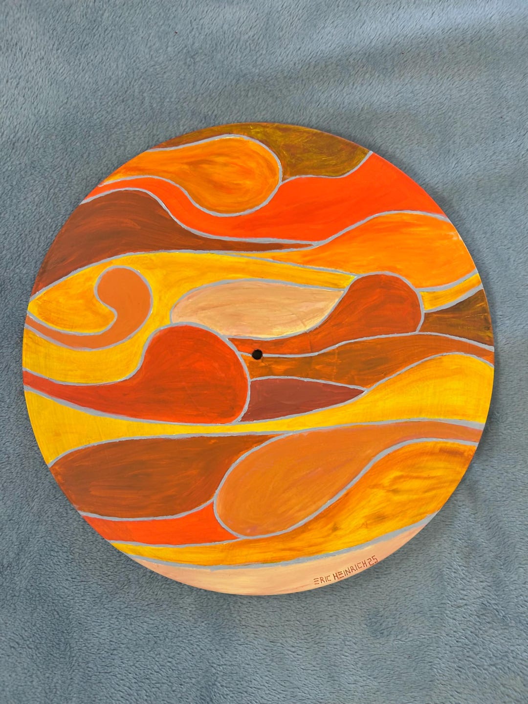 Hand Painted Design on a Vinyl LP Record. - Etsy