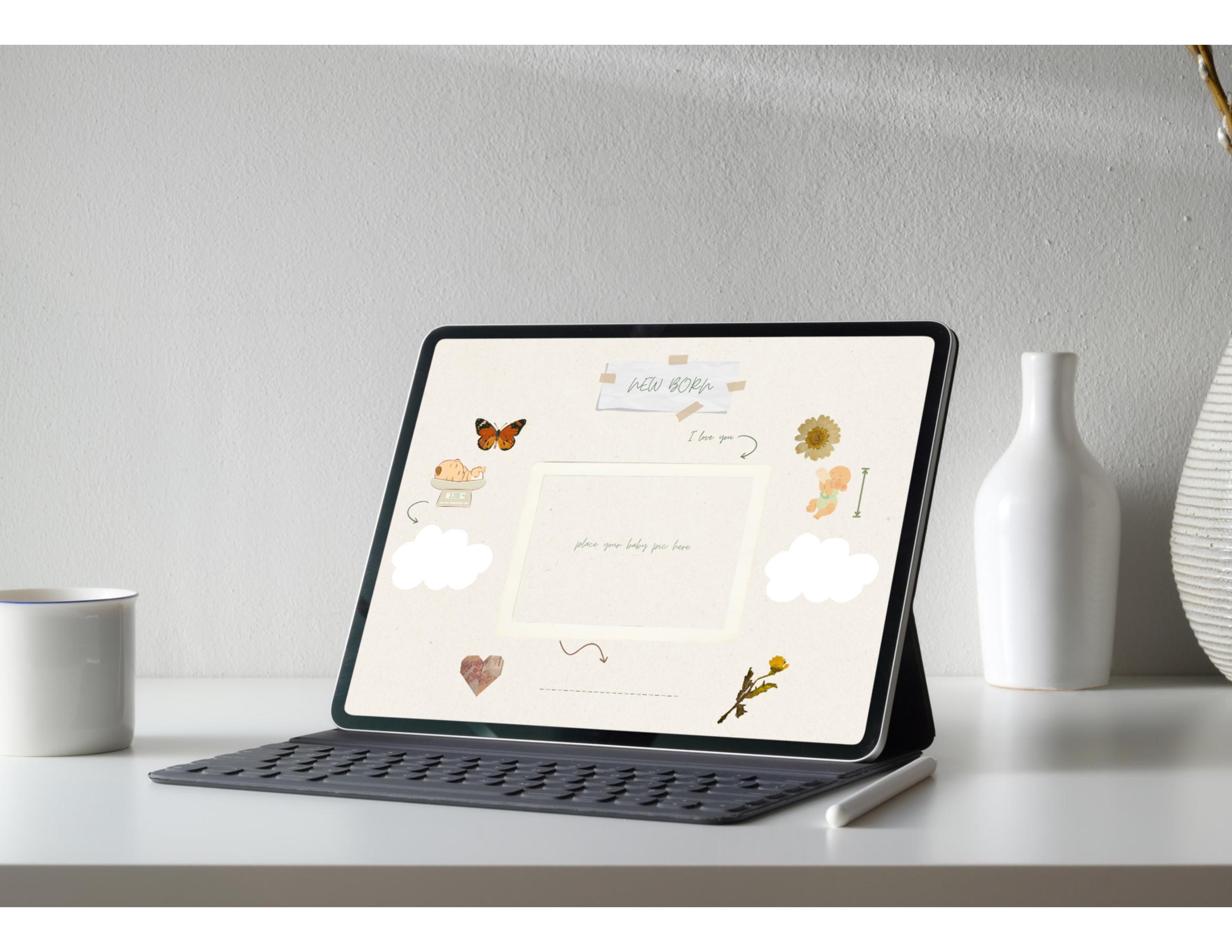 Baby Memory Book Printable - Watch Me Grow Baby Milestone Album - 12 ...