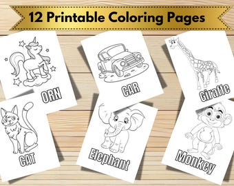 62 Printable Coloring Pages for Kids, Toddlers, Preschoolers, Coloring ...