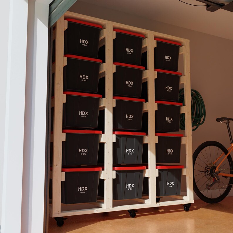 5x3 Costco Tote Storage and Custom Garage Shelving Solutions - Etsy