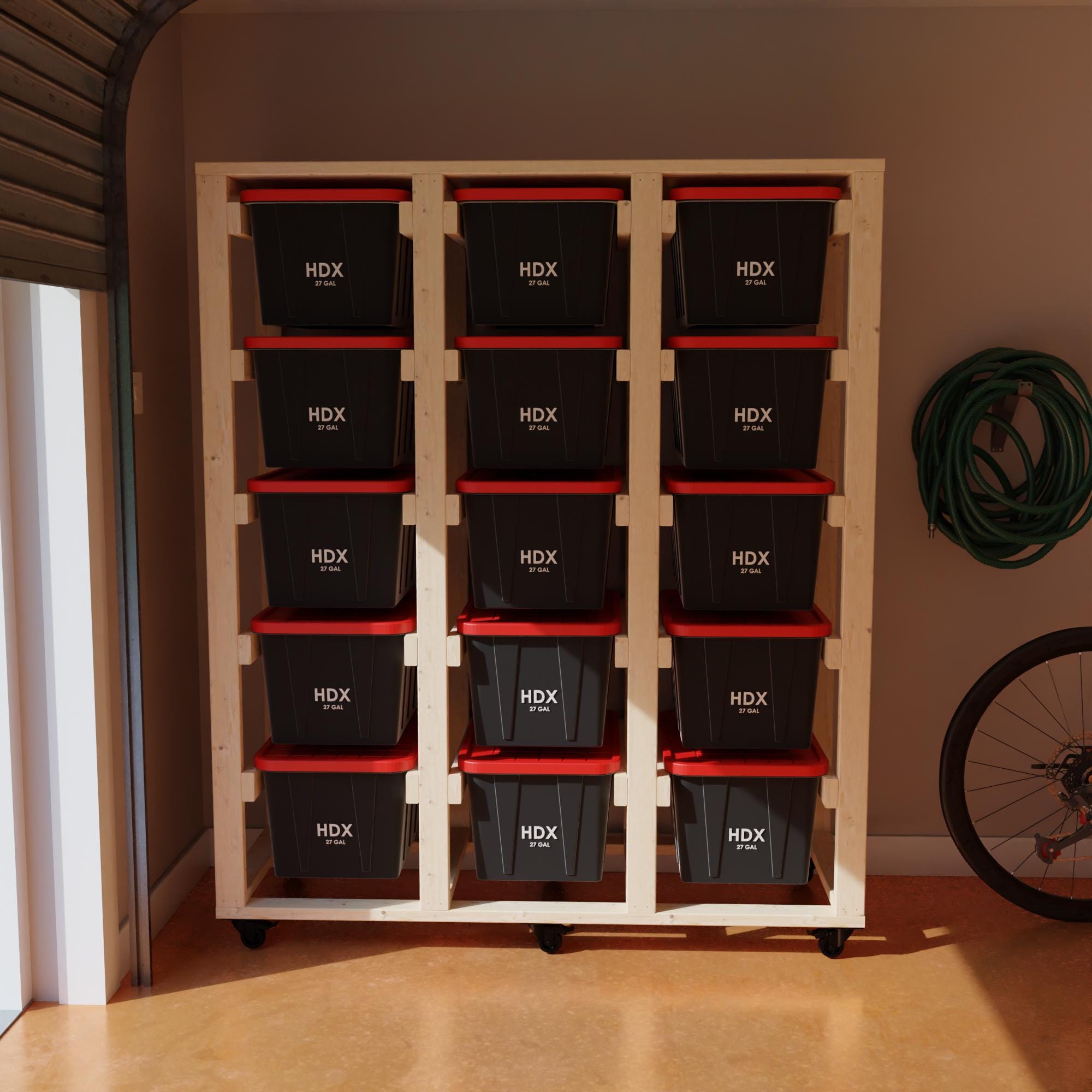 5x3 Costco Tote Storage and Custom Garage Shelving Solutions - Etsy