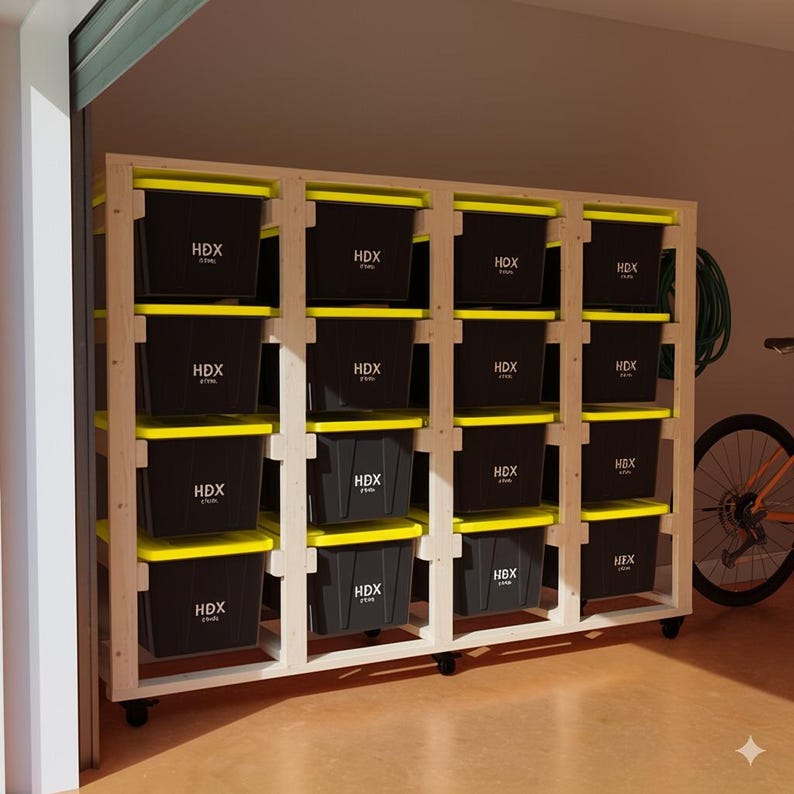 4x4 Woodworking and Tote Storage Rack Solutions - Etsy