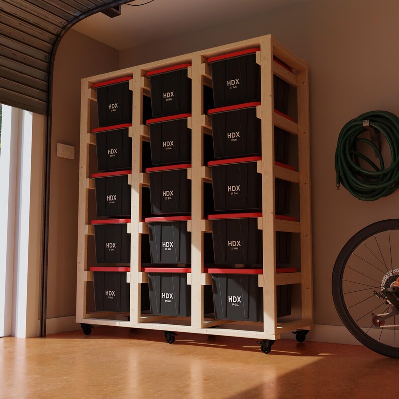 5x3 Costco Tote Storage and Custom Garage Shelving Solutions - Etsy