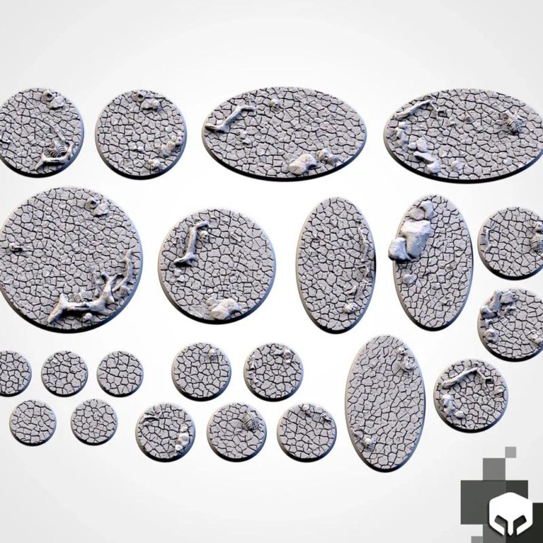 Cracked Desert Bases, Various Sizes | Txarli Factory - Etsy