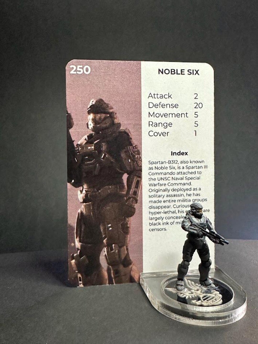 Noble Six Character Card - Etsy