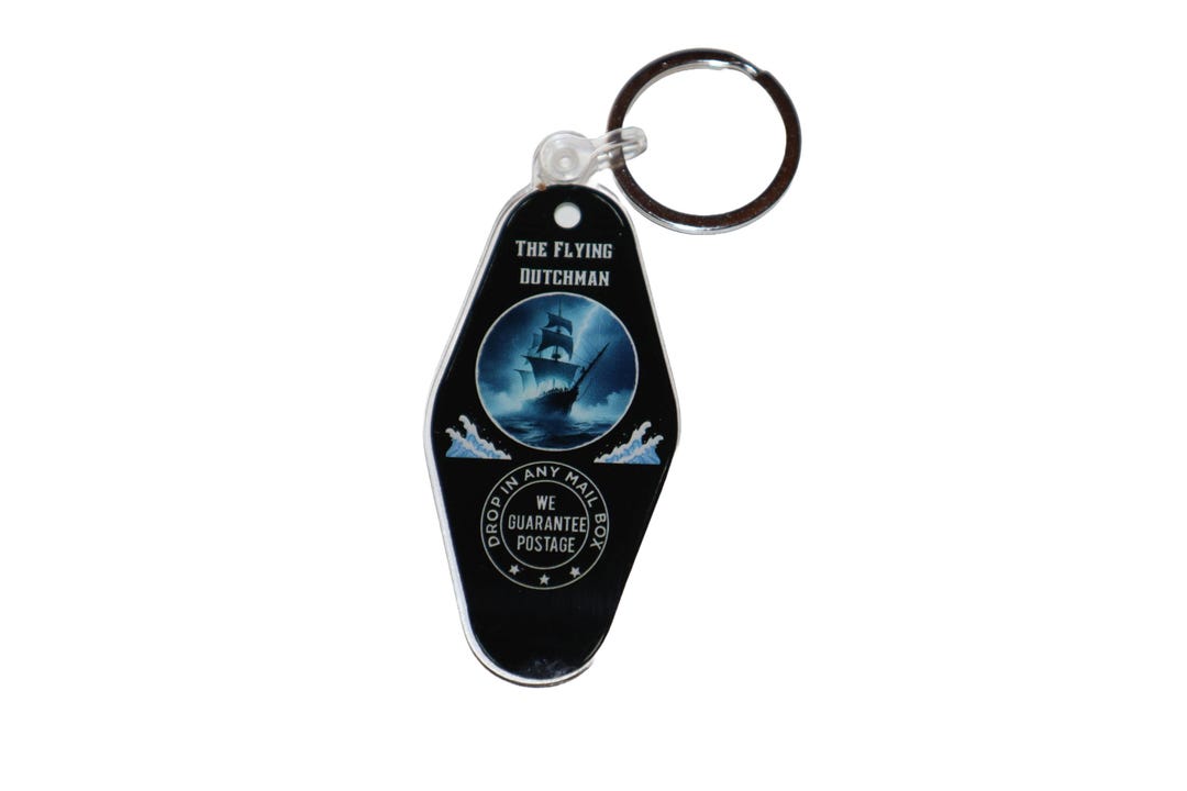 The Flying Dutchman Legendary Ghostship Inspired Retro Key Tag Chain - Etsy