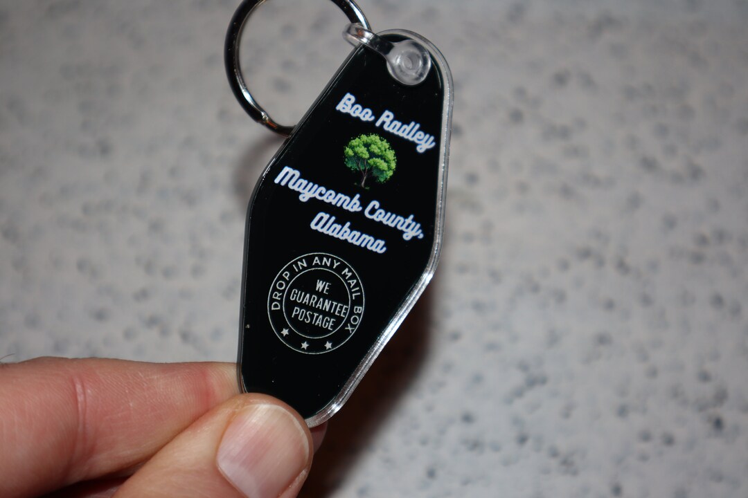 To Kill A Mockingbird Boo Radley Oka Tree Book Inspired Retro Key Tag ...