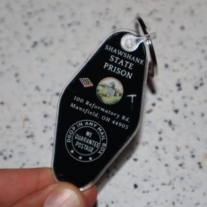 Shawshank State Prison Movie Inspired Retro Key Tag Keychain - Etsy