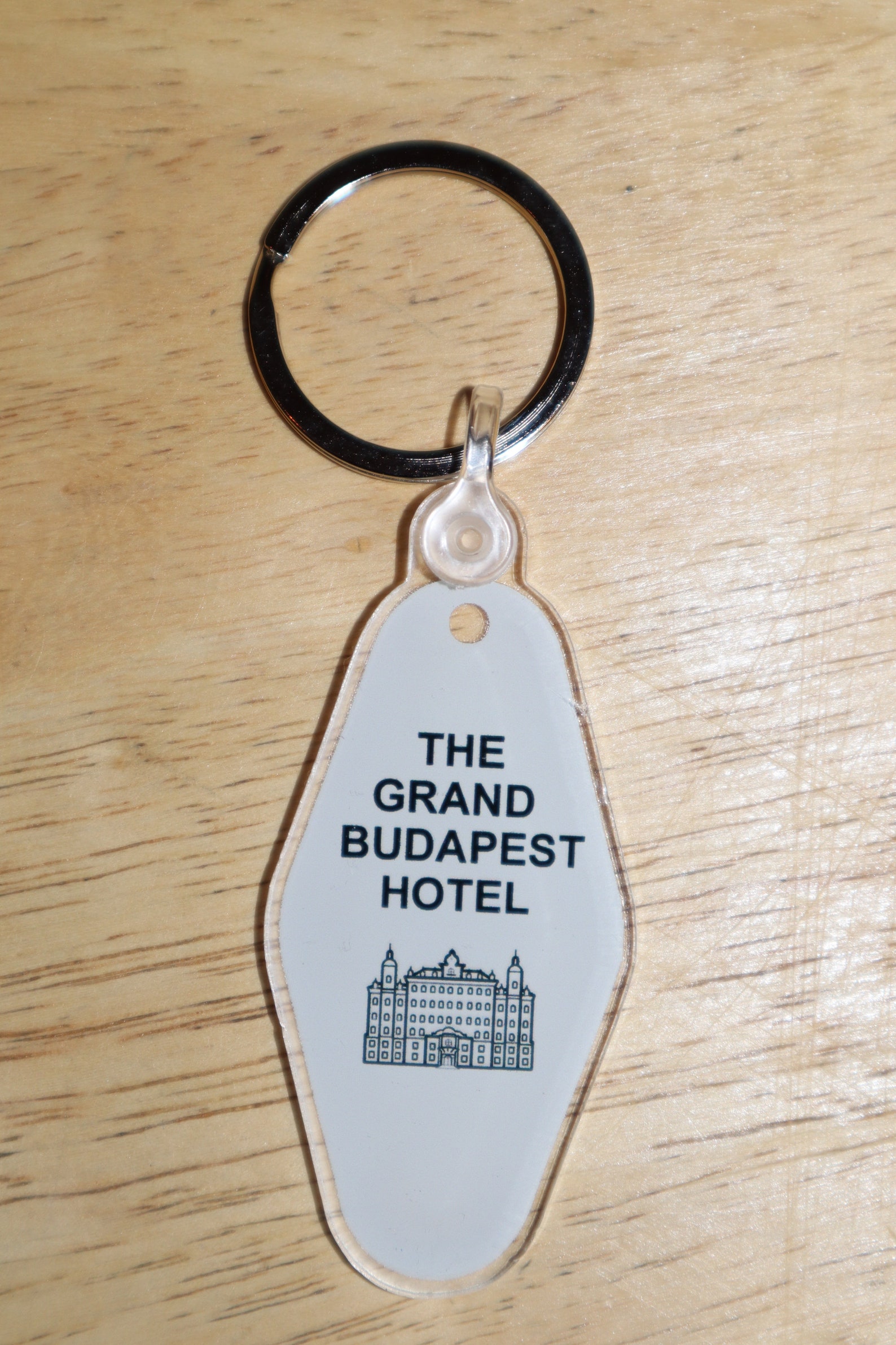 The Grand Budapest Hotel Building Key Tag Chain - Etsy