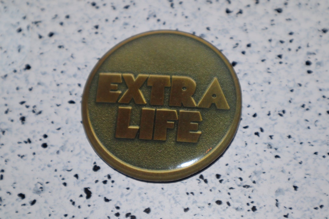 Ready Player One Extra Life Coin Button Prop Halloween Gift Pin - Etsy