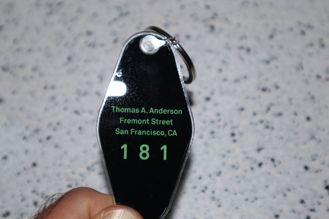 Thomas A. Anderson Matrix Movie Inspired Retro Keychain Key Tag - Etsy