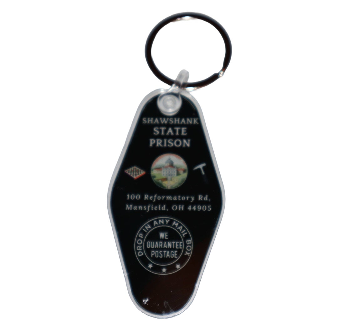 Shawshank State Prison Movie Inspired Retro Key Tag Keychain - Etsy