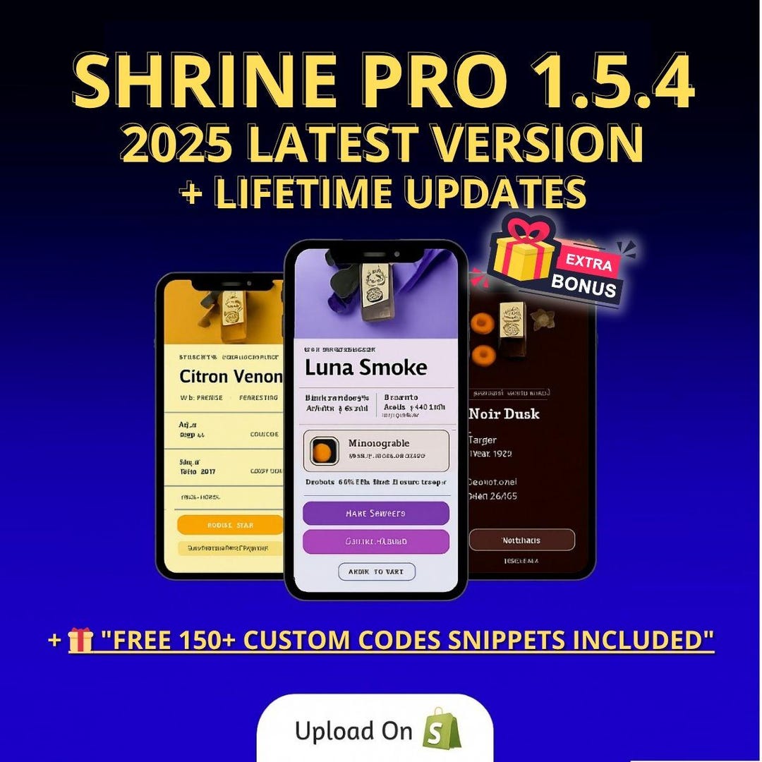 Shrine Pro 1.5.4 Latest Version 2025 + BONUS 150+ Custom Liquid Codes ...
