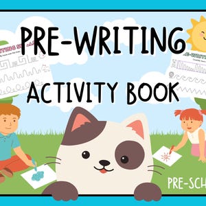 Kids Activity Book - Pre-writing Skills - A4 Size - Etsy