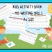 Kids Activity Book - Pre-writing Skills - A4 Size - Etsy