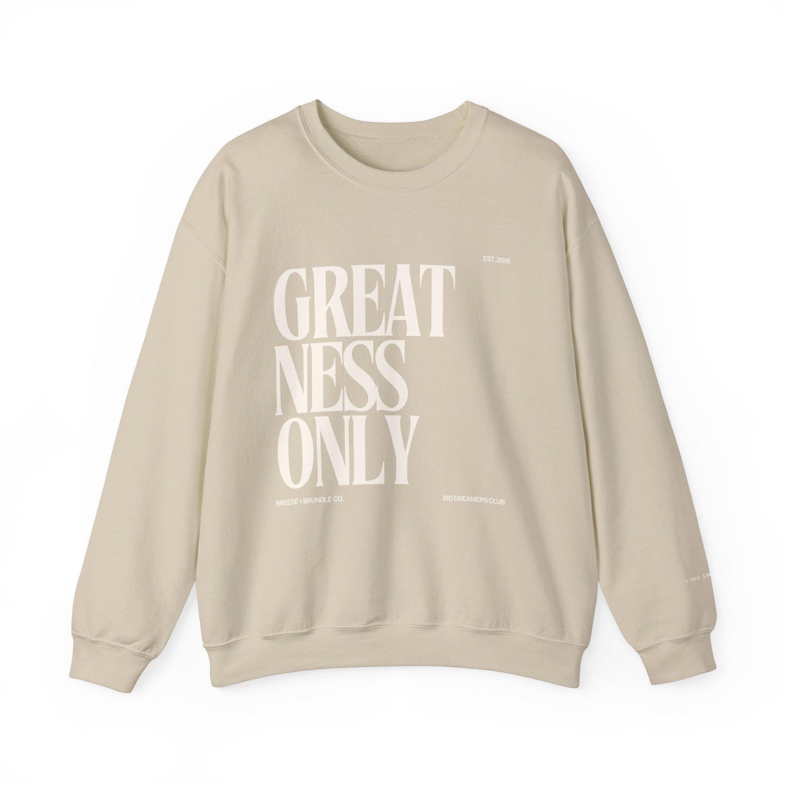 Greatness Crewneck, Entrepreneur, Ceo, Big Dreamer, Inspire, Encourage ...