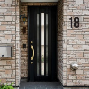 Stainless Steel House Number | Personalized Modern House Number Sign - Etsy