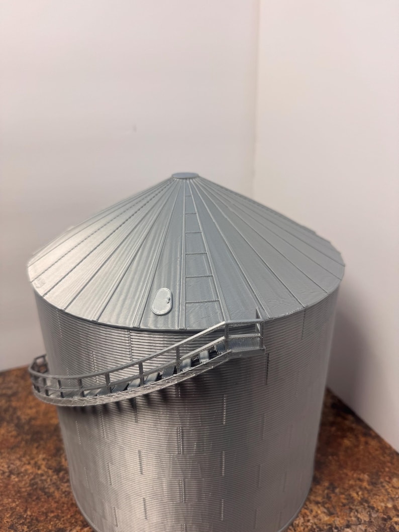 1/64 Scale 50,000 Bushel Grain Bin – 9” Tall X 8” Diameter - Etsy