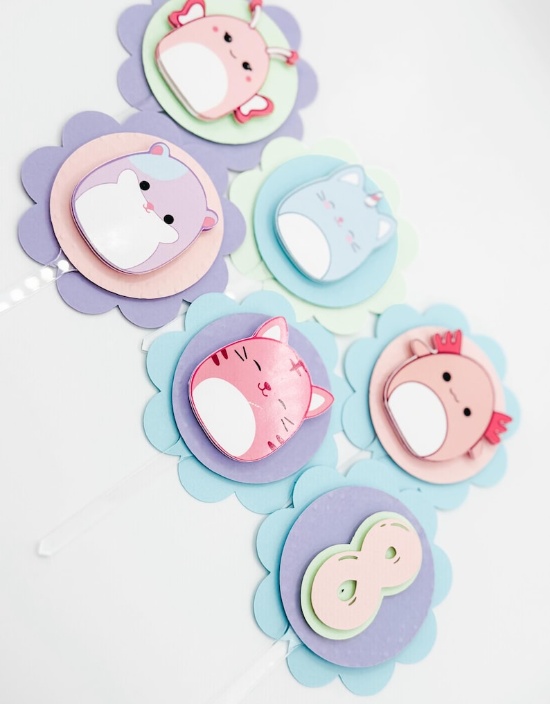 Squishmallow Cupcake Toppers (12 Count) - Etsy