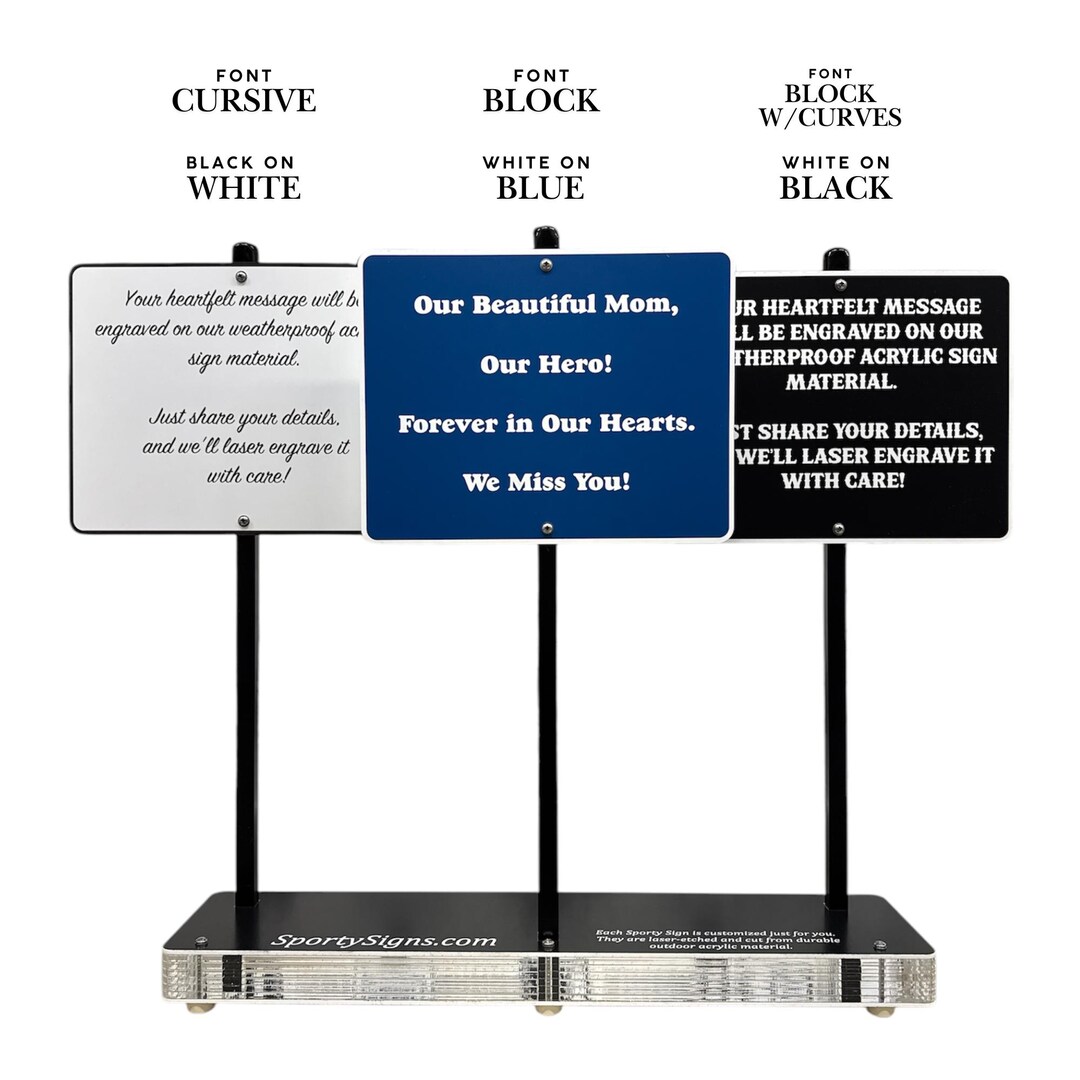 Custom Temporary Grave Marker Sign - Etsy