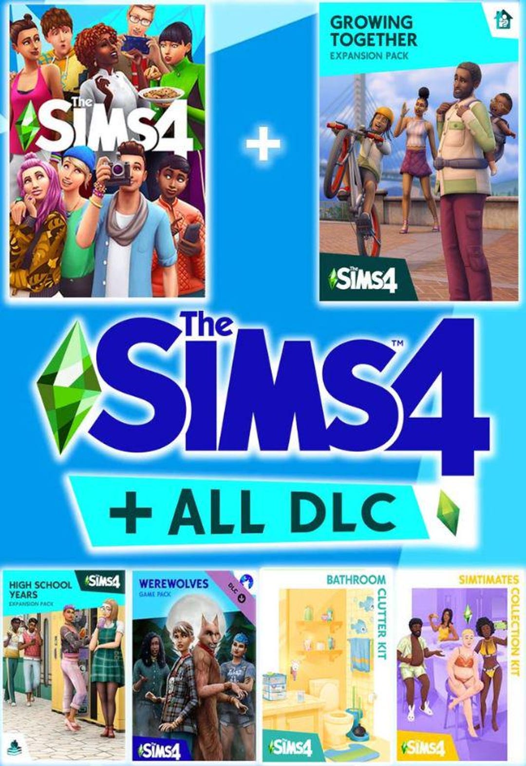 The Sims 4 Game All Expansions and Stuff Packs - Etsy