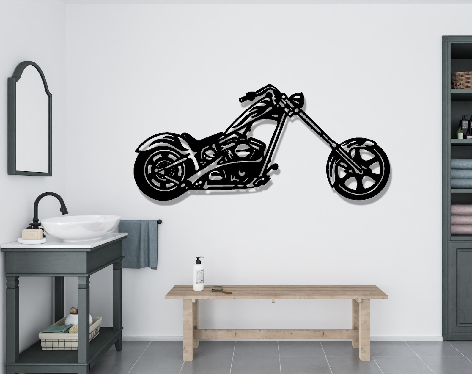 Harley Davidson Metal Wall Decor - Special Design for Motorcycle ...