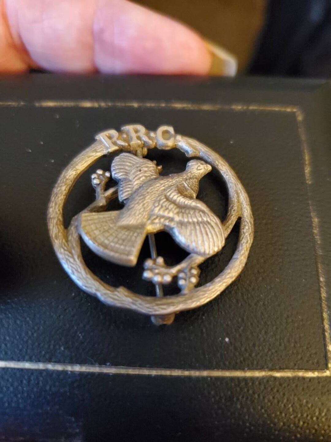 Vintage R.R.C. Pin Sterling Brooch Signed Sterling - Etsy