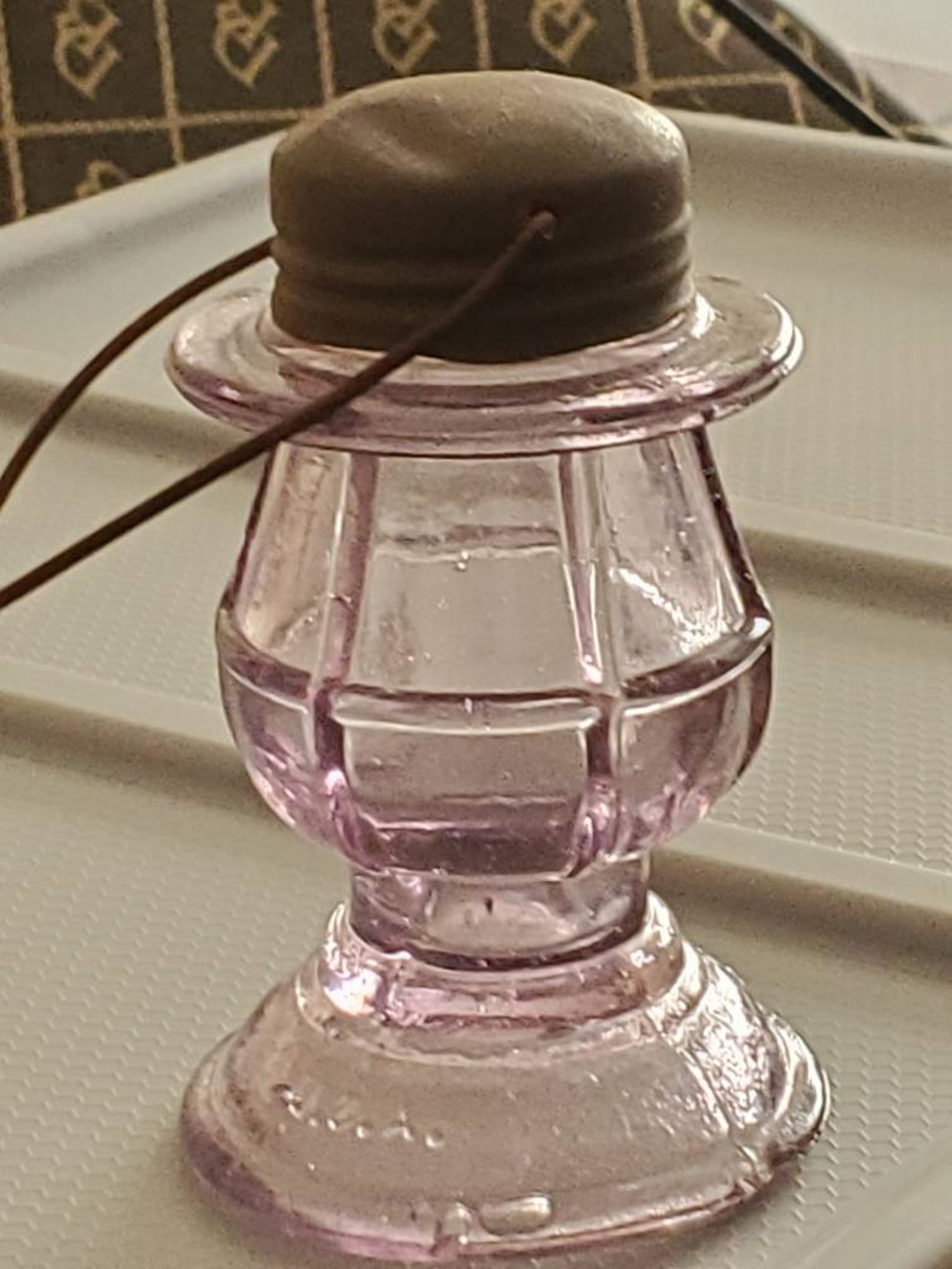 Antique Toy Candy Container Purple Blown Glass Railroad - Etsy