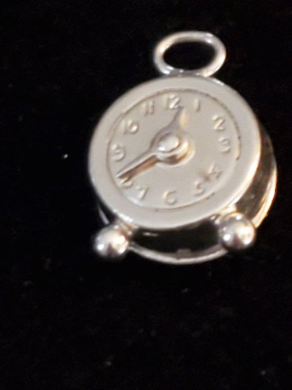 sterling silver alarm clock - Gem